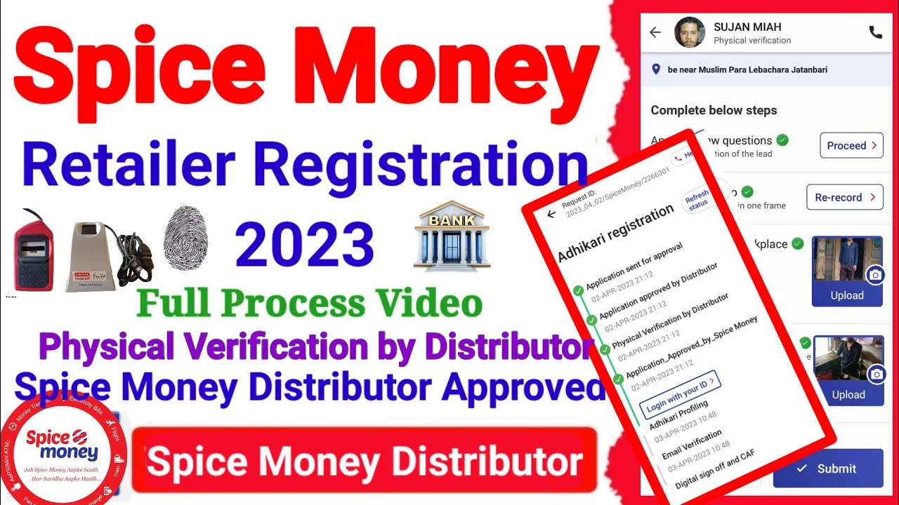 Spice Money New Adhikari Registration | Spice Money New Retailer | Distributor Application ...