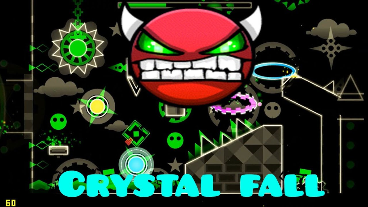 Geometry Dash - Crystal Fall (Easy Demon) - by Gelt - YouTube