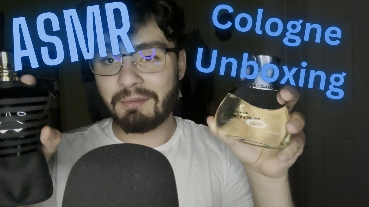 ASMR Cologne Unboxing (whispering & Tapping) - YouTube