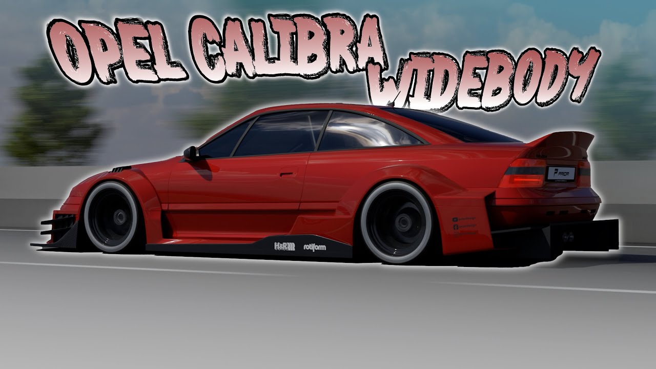 Opel Calibra Widebody Extrem 😱 | Prior-Design - YouTube
