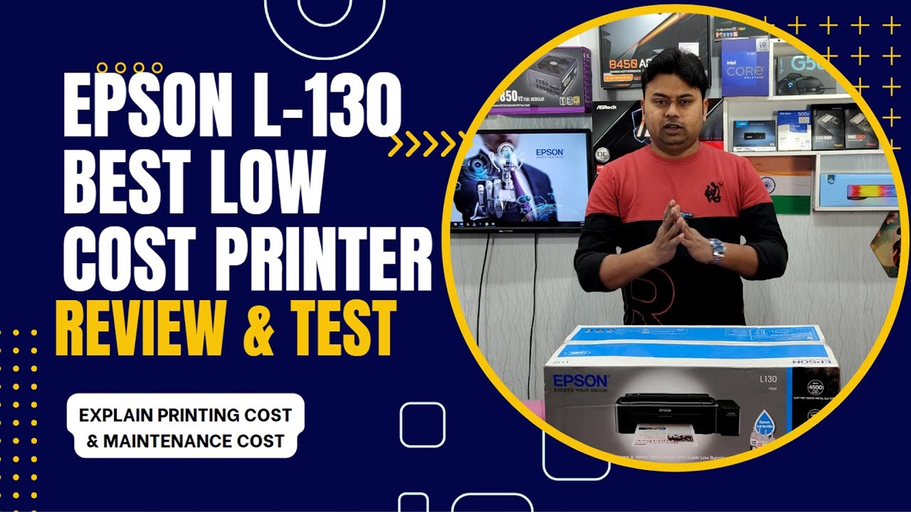 EPSON L-130 PRINTER REVIEW & TEST INK TANK COLOR PRINTER - YouTube