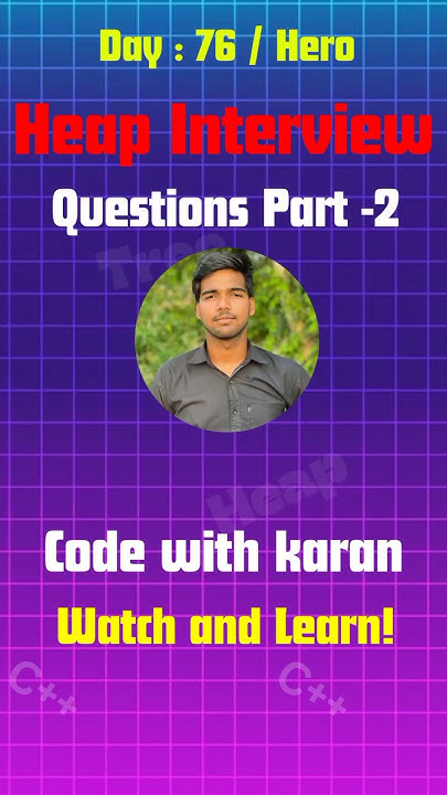Top Heap Interview Questions Part 2 | Ace Your Coding Interviews! 🚀#shorts #ytshorts #dsa - YouTube