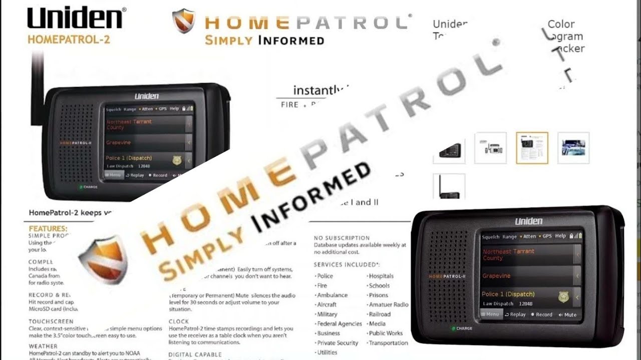 Uniden HomePatrol-2 (Trunktracker) Scanner - YouTube
