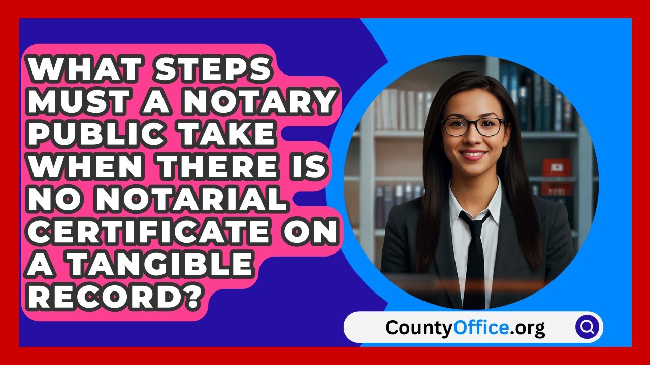 What Steps Must A Notary Public Take When There Is No Notarial ...