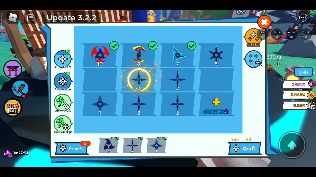 main gema roblox shuriken - YouTube