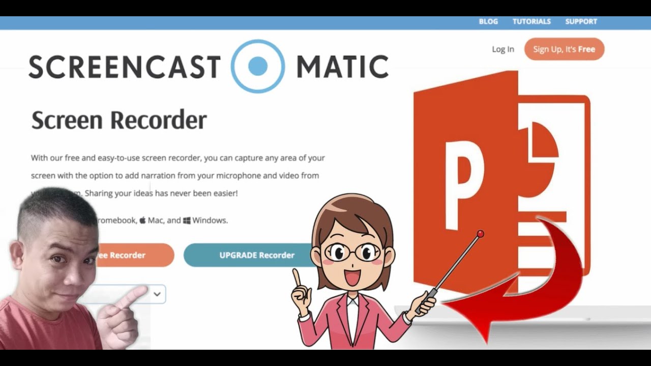 Screencast Screen Recording with the presenter on screen - YouTube