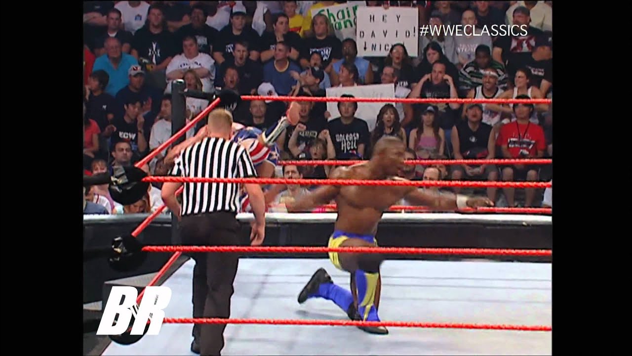 "BR" Kurt Angle vs Shelton Benjamin RAW 8-22-2005 Highlights - YouTube