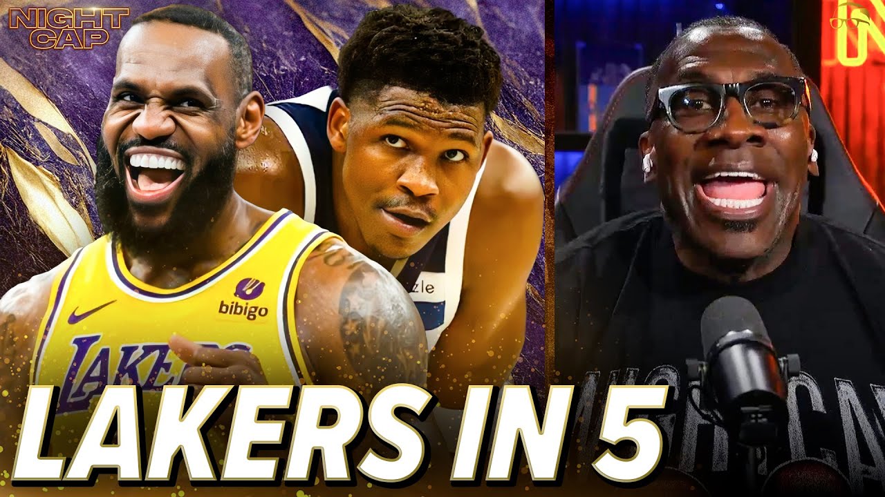 LAKERS IN 5: Unc says LeBron will DOMINATE Anthony Edwards ...