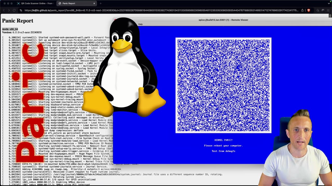 Blue Screen of Death for Linux! - YouTube