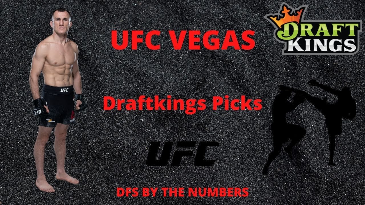 UFC Vegas Draftkings Picks - YouTube