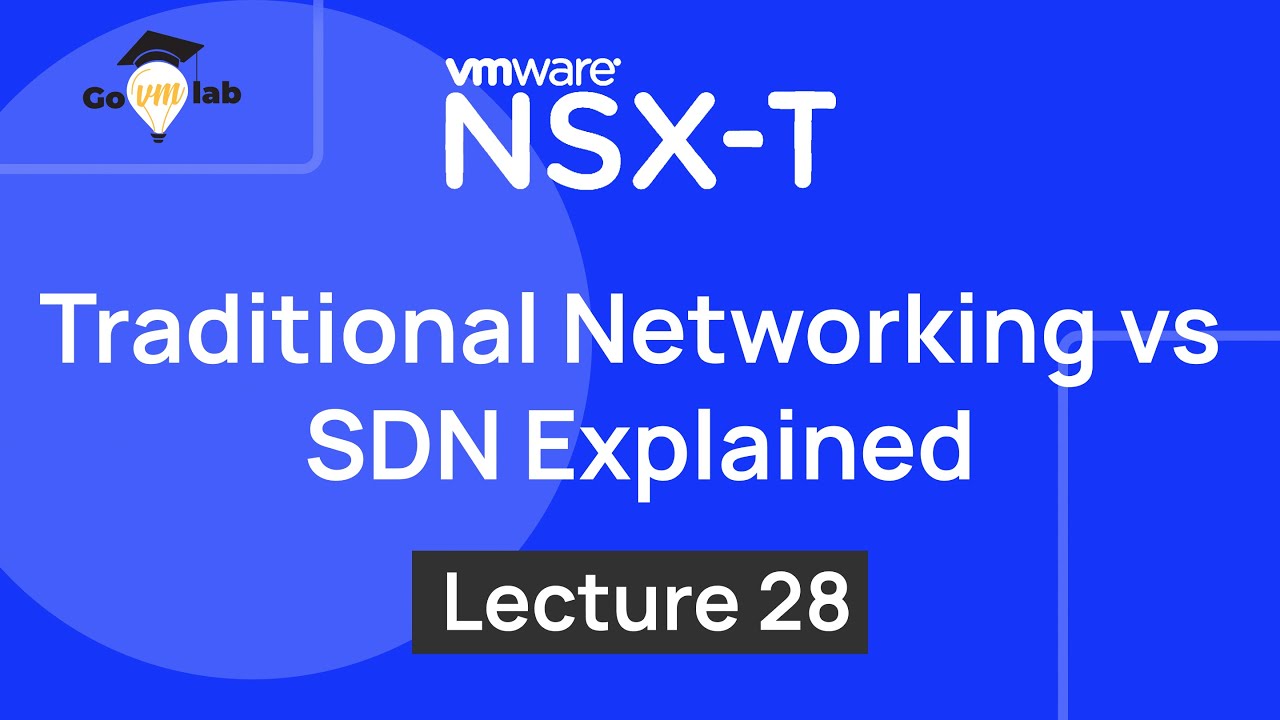 Lecture 28: Traditional Networking vs Software Defined Networking ...