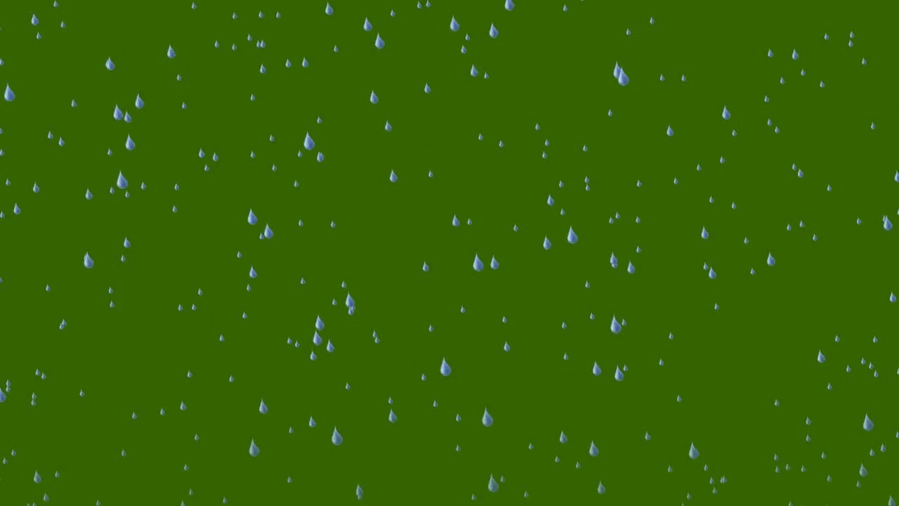 Green Screen Rain Drops Video No Copyright Enhance Your Content with ...
