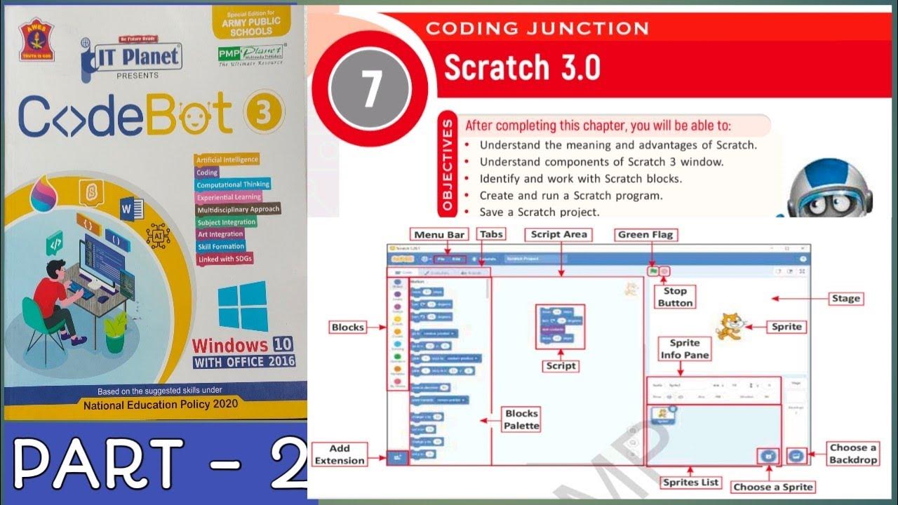 Scratch 3 0 Chapter 7 Class 3 Computer Coding Part 2 Codebot Computer Scratch Youtube