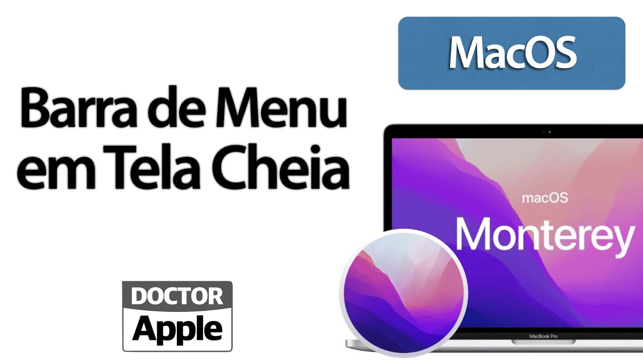 Curso Apple Mac - Barra de Menu em Tela Cheia - YouTube
