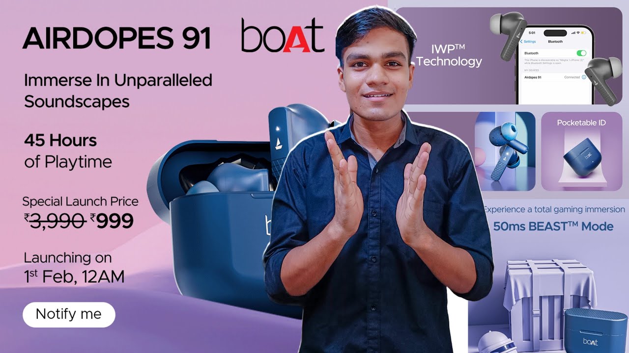 boAt Airdopes 91 - Launching on 1st Feb !!! All New Features & Specs ...