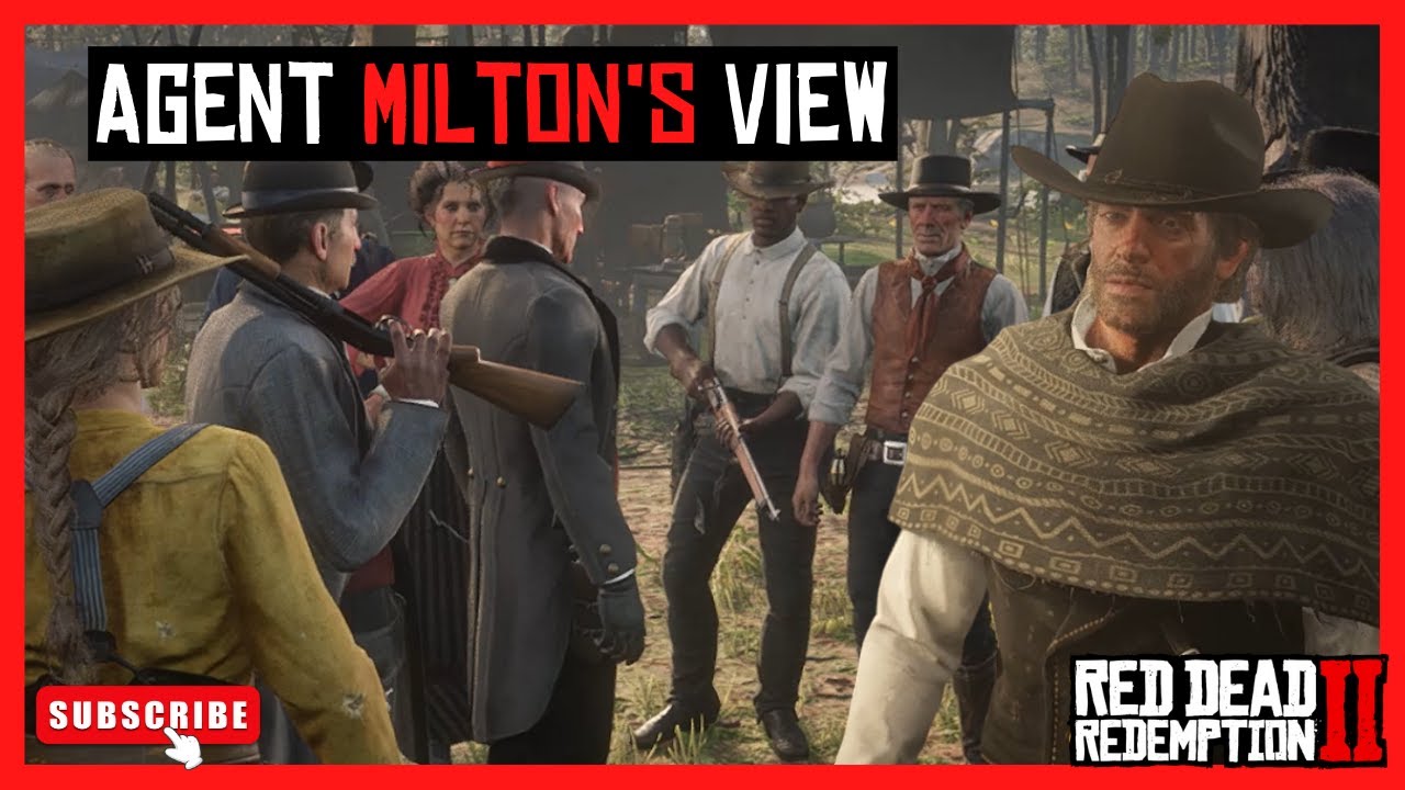 RDR2 - An observation of Agent Milton, Hero or Villain? - YouTube