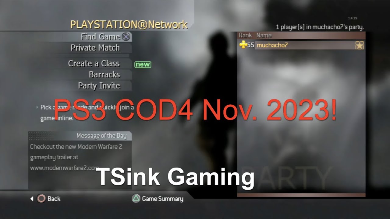 PS3 COD4 in NOV. 2023! - YouTube