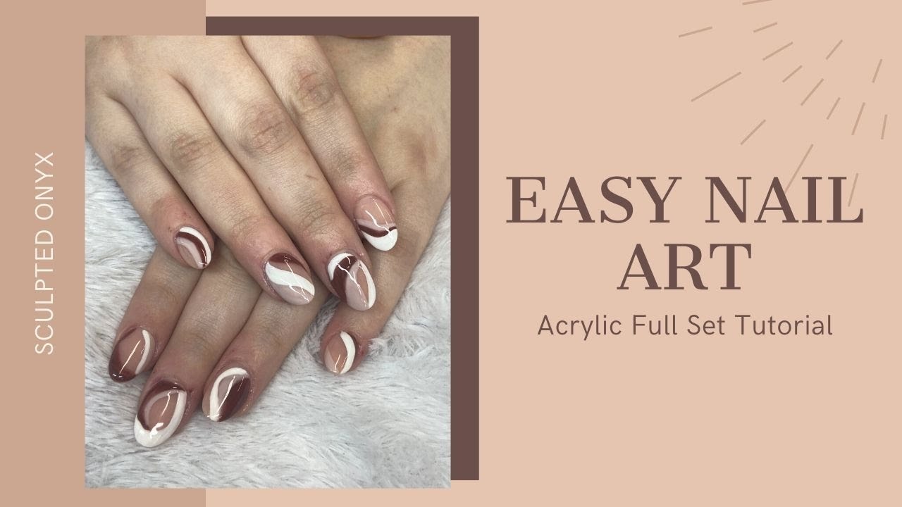 Full Set Tutorial | Sculpted Acrylic Nails | Easy Nail Art - YouTube