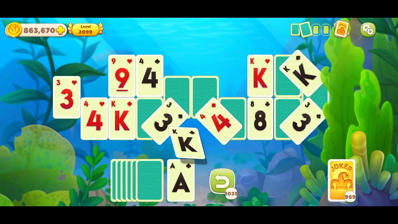 Level 2099 Walkthrough | Undersea Solitaire Tripeaks [May 2023] - YouTube