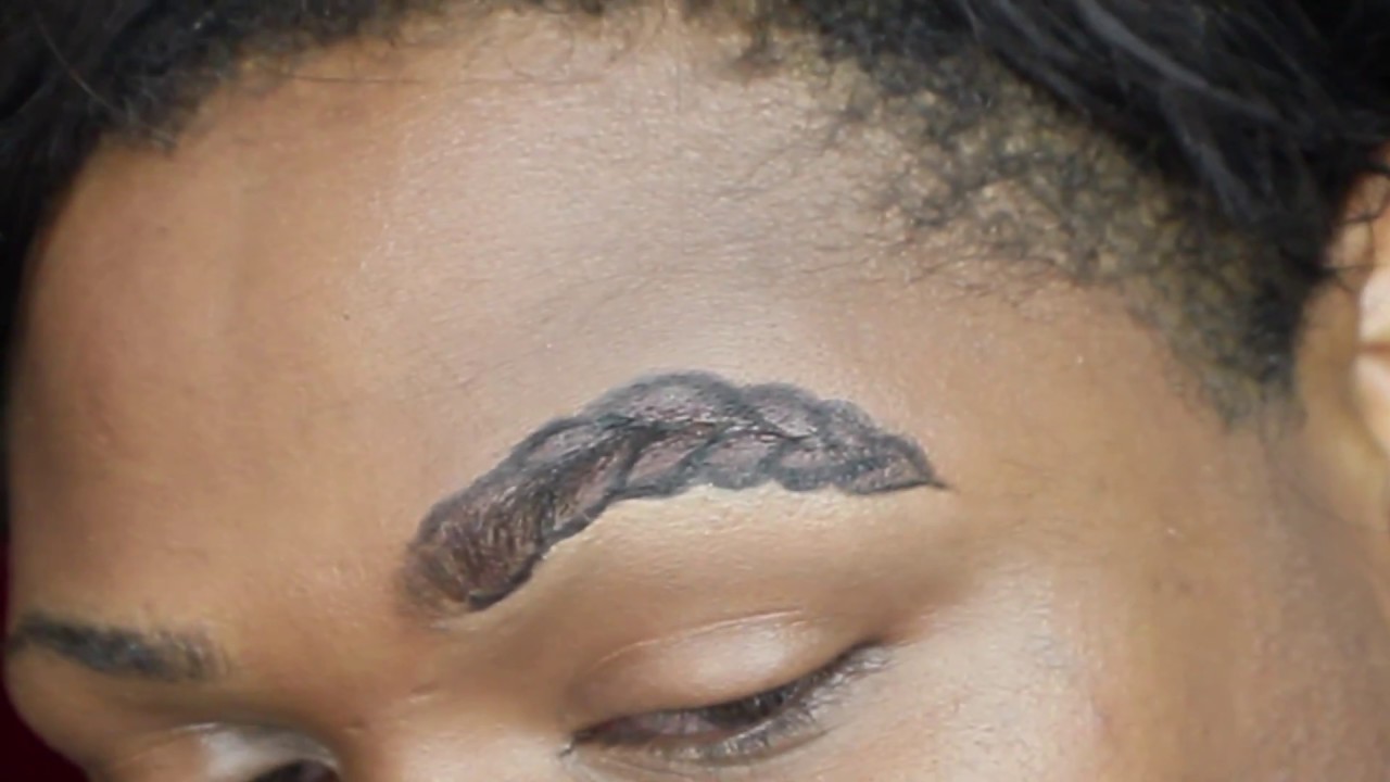 Braided Eyebrow Tutorial - YouTube