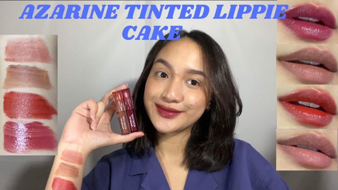 AZARINE TINTED LIPPIE CAKE CUMA 40 RB AN STAINNYA NAMPOL | TEST MAKAN ...