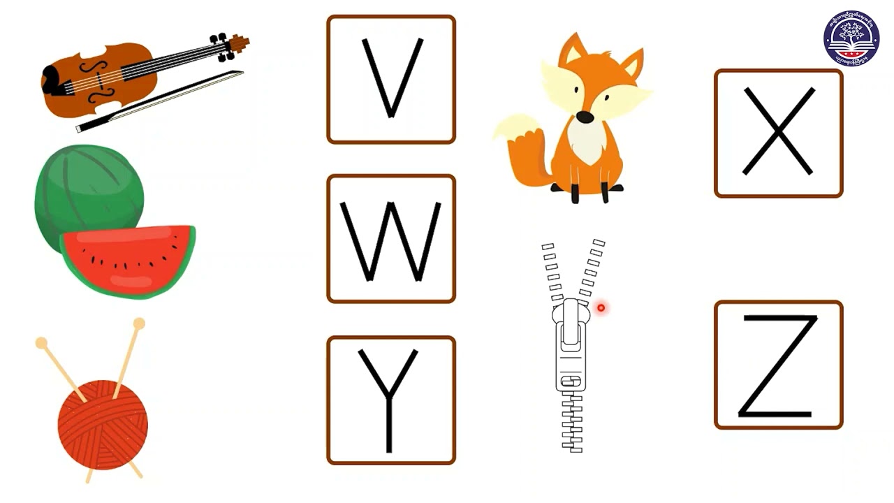 KG, English, Letter "V,W,X,Y,Z" Review - YouTube