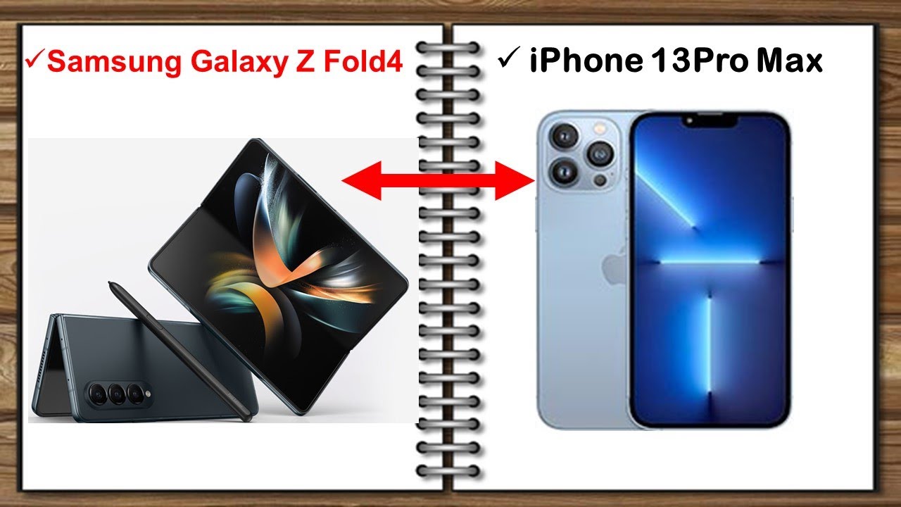 Samsung Galaxy Z Fold 4 vs iPhone 13 Pro Max - YouTube