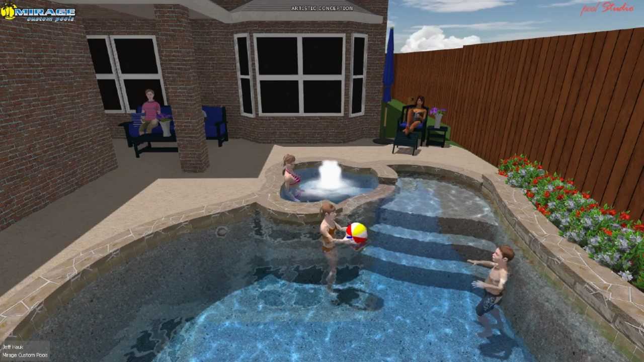 Mirage Custom Pools Shaddock Homes Pearson Farms Frisco Texas - YouTube