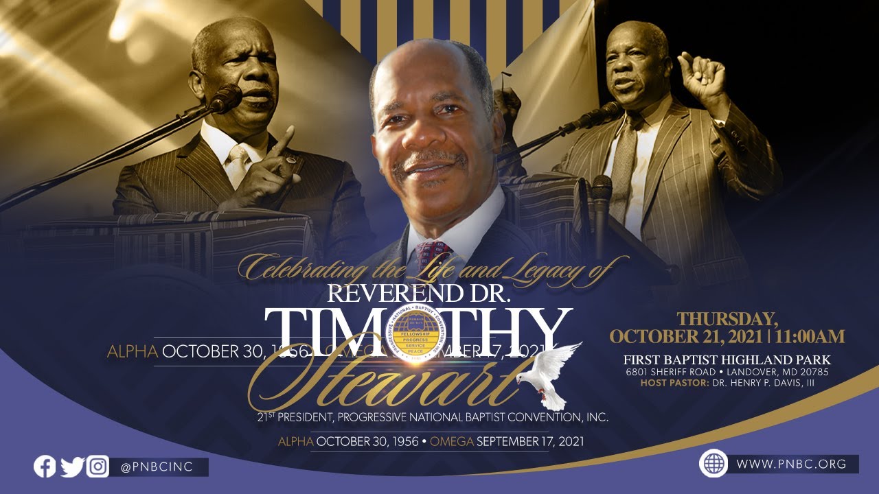 Memorial Service for Reverend Dr. Timothy Stewart - YouTube