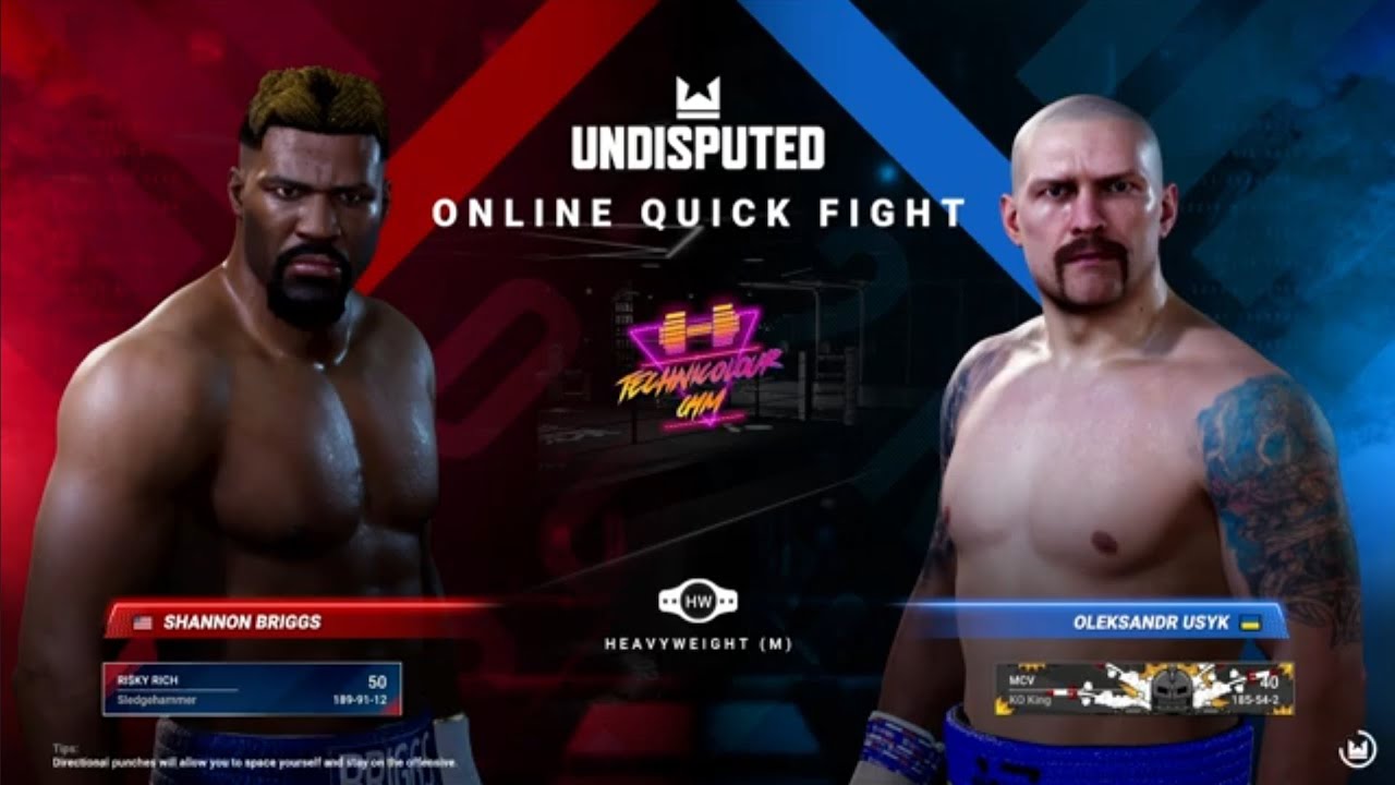 Undisputed Online Shannon "The Cannon" Briggs vs Oleksander Usyk "The ...