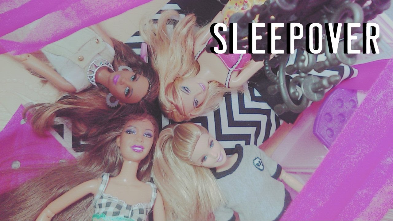 BARBIE SLEEPOVER //BARBIE GLITTER - YouTube