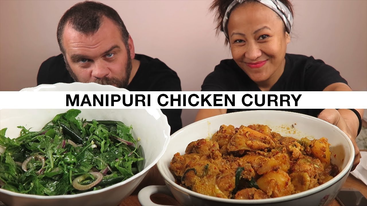 MUKBANG MANIPURI CHICKEN CURRY / YEN THONGBA /GOBI CHAMPHUT/MANIPURI ...