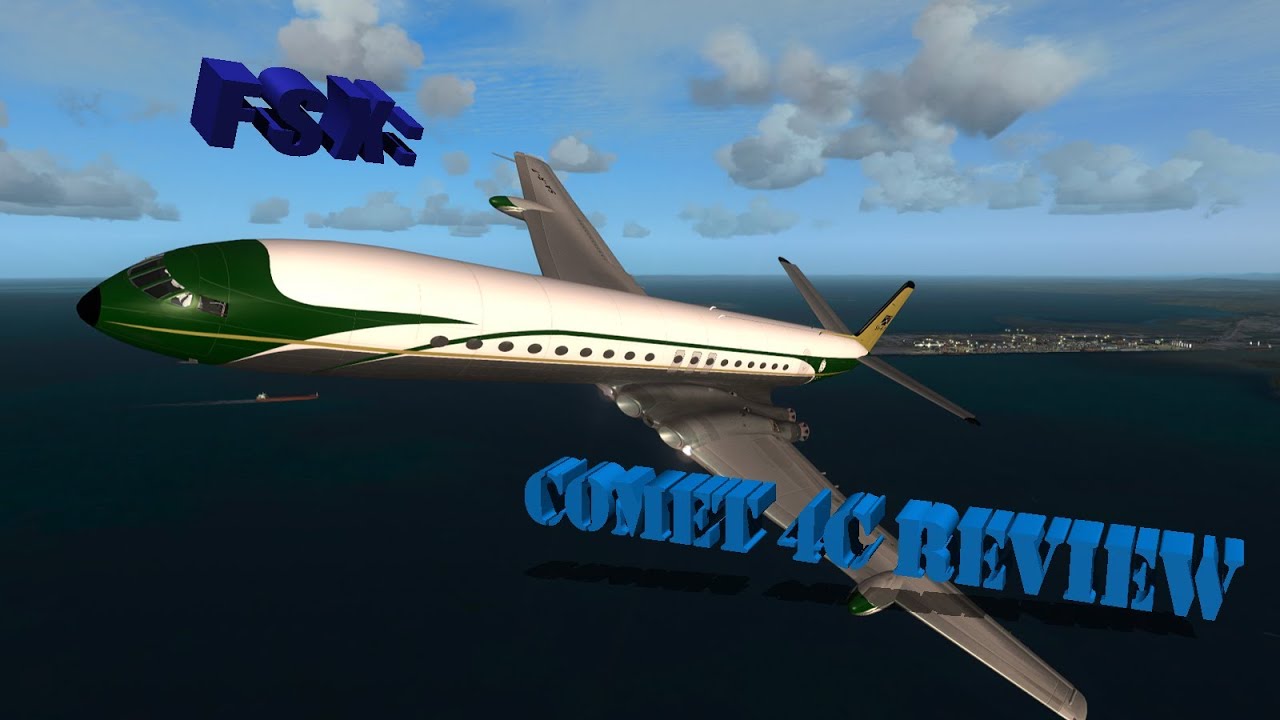 FSX - Just Flight De Havilland Comet 4C Review - YouTube