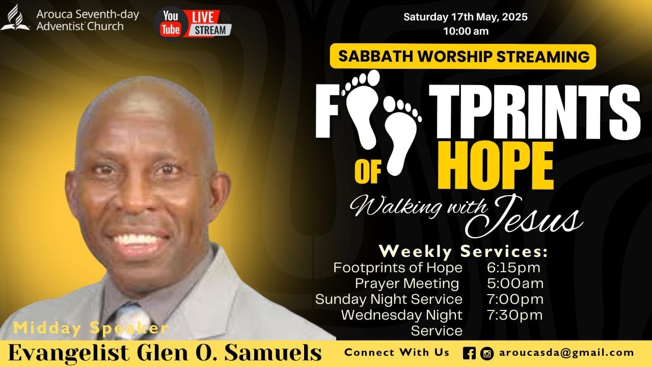 Sabbath Service | "Footprints of Hope: Walking with Jesus" | 17th May ...