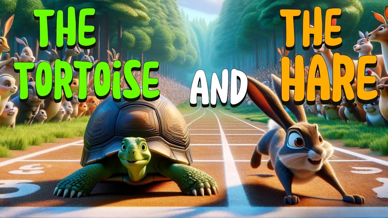The Tortoise and the Hare | Kids Fairy Tales | Learning English | Moral ...
