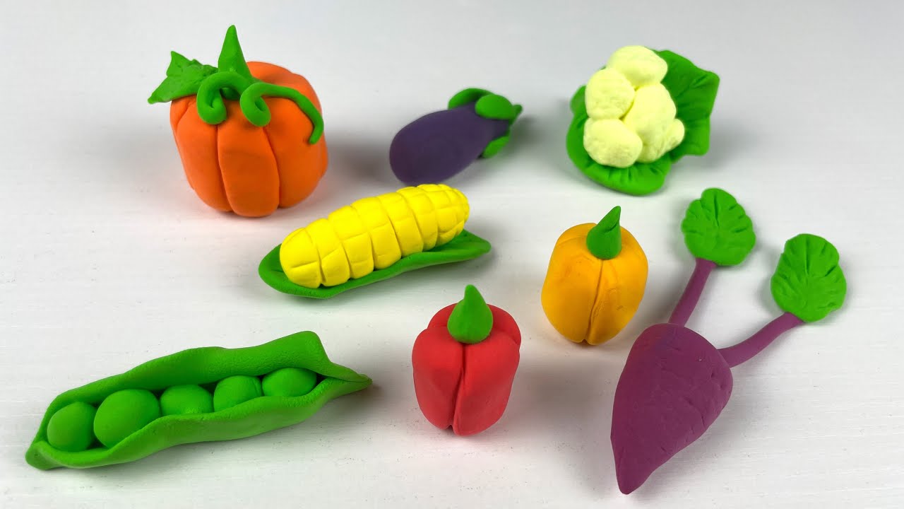 DIY How to Make Miniature Vegetables Polymer Clay | Realistic Miniature ...