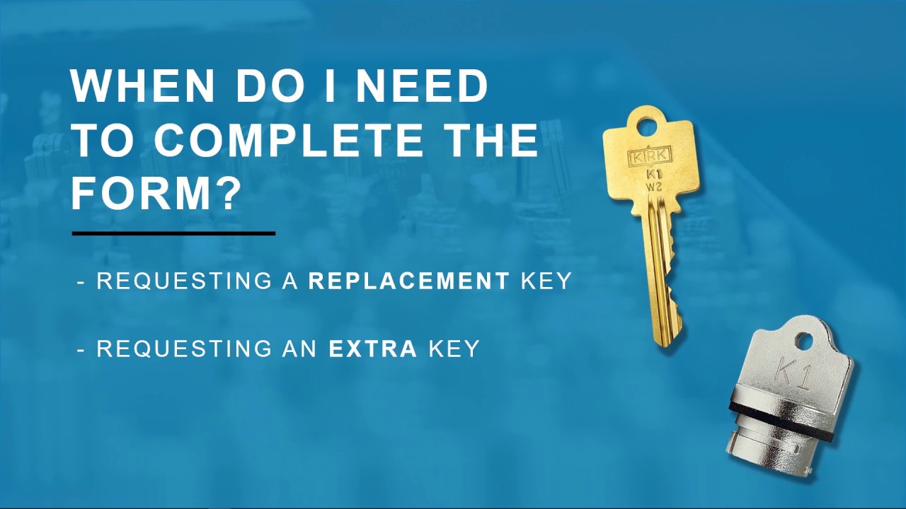 Duplicate Key Release Form Video - YouTube