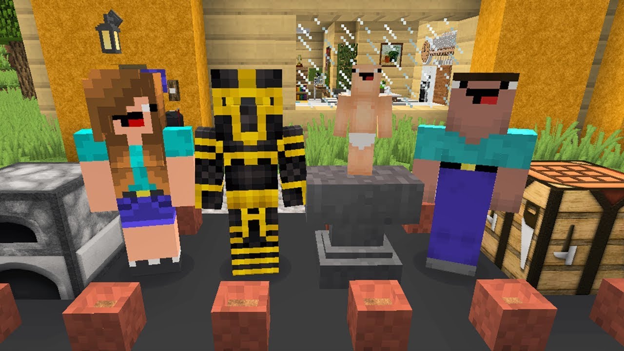 EL BEBÉ NOOB SE TRANSFORMA EN MINECRAFT TROLL 👶 - YouTube