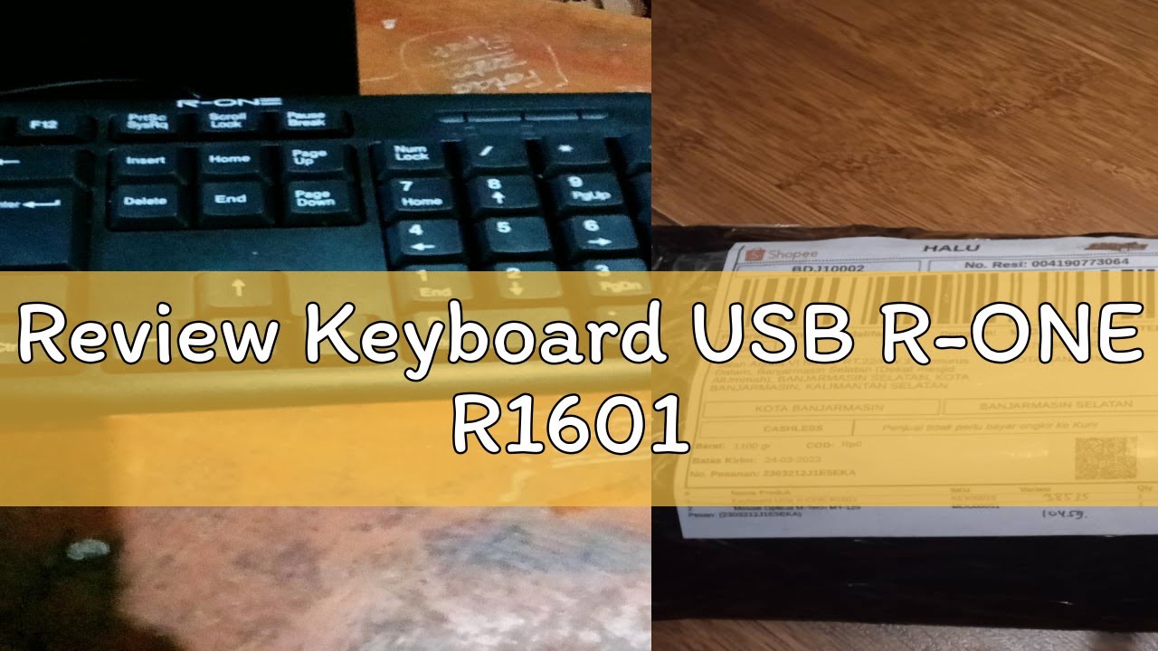 Review Keyboard USB R-ONE R1601 - YouTube