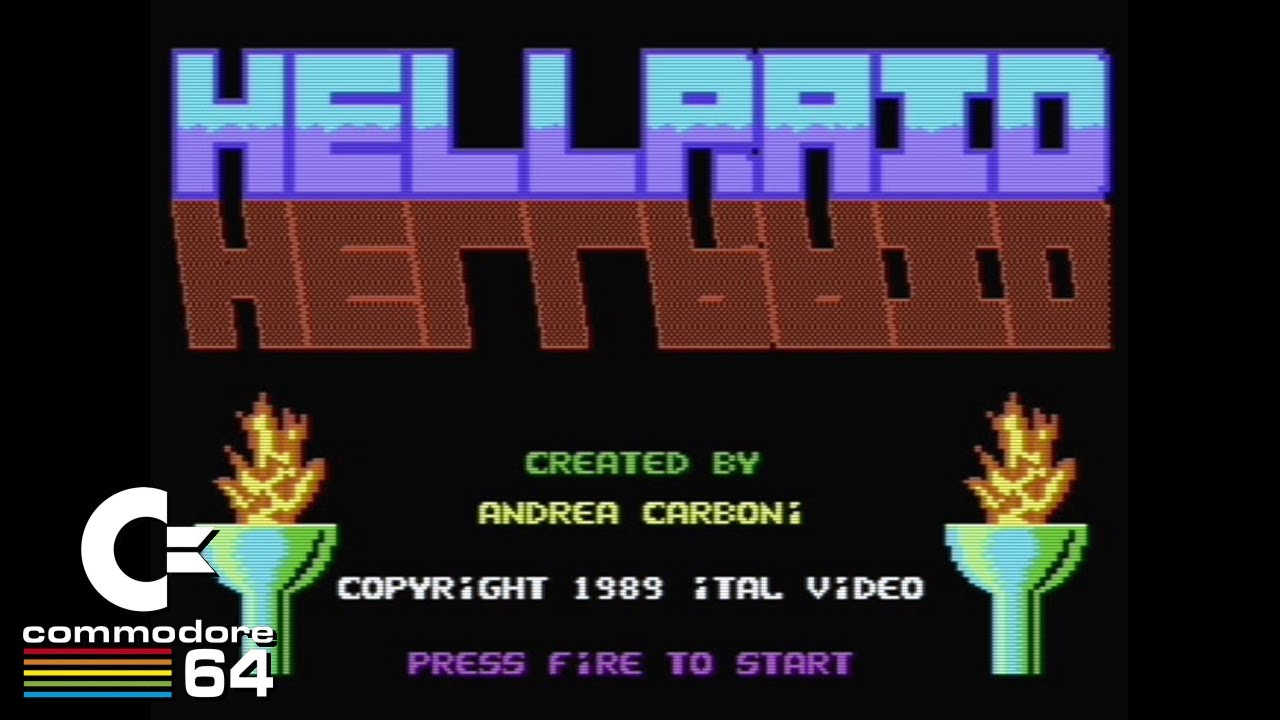 HELLRAID [C64] L'Antiriad Italiano prima di Moonshadow! (Italvideo 1989) - YouTube