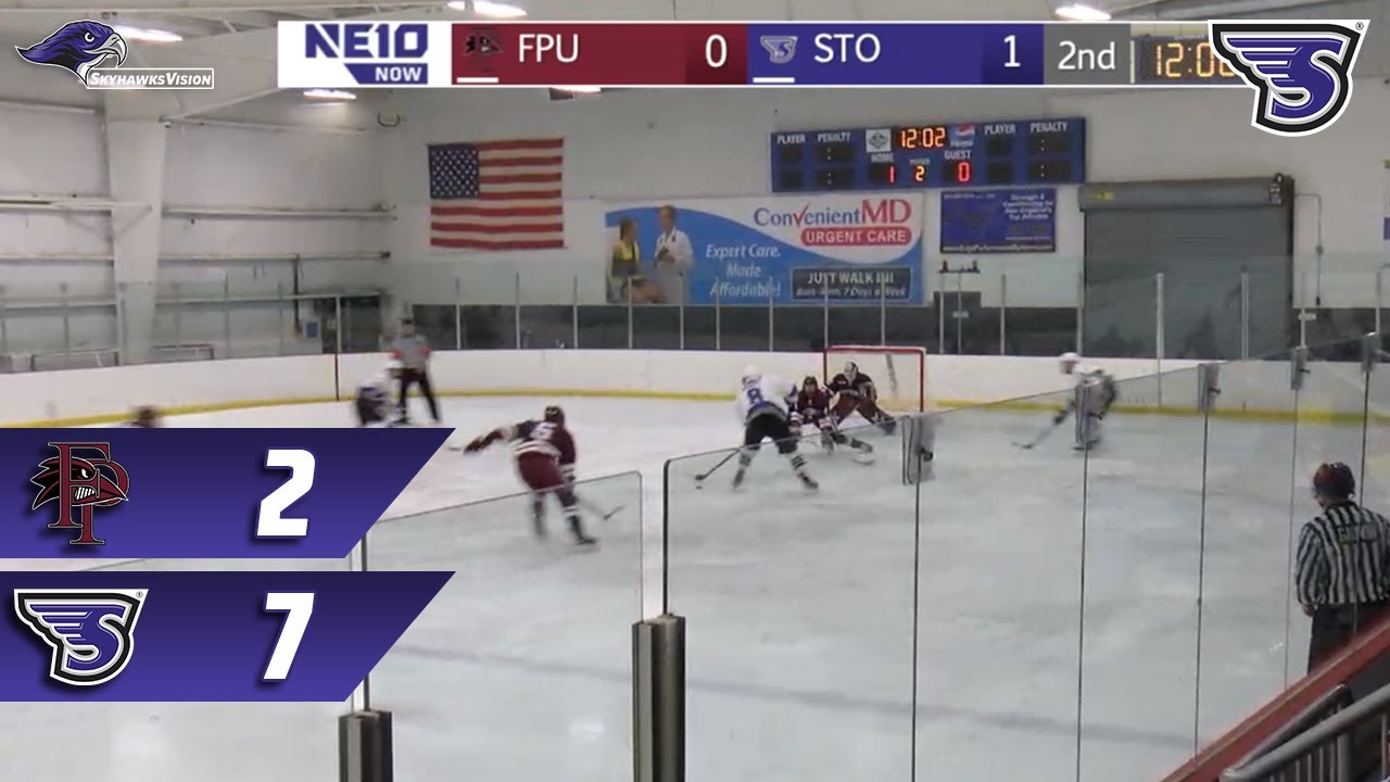 Stonehill Ice Hockey Highlights and Post-Game Interviews vs Franklin ...