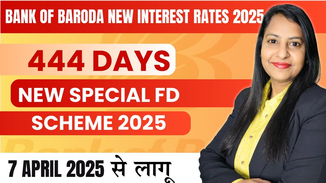 Bank Of Baroda Fixed Deposit Interest Rates 2025 | Bob Square Drive ...