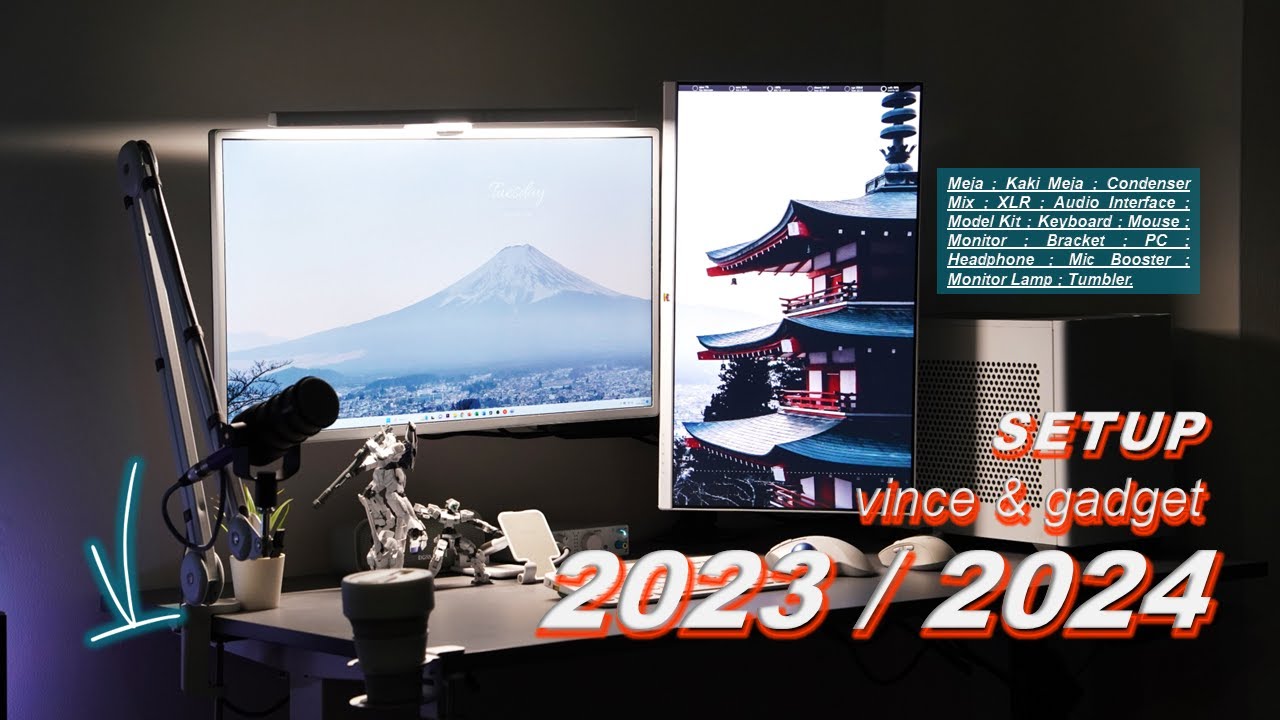 Setup Komputer Putih - Abu | Vince & Gadget 2023 - 2024 - YouTube