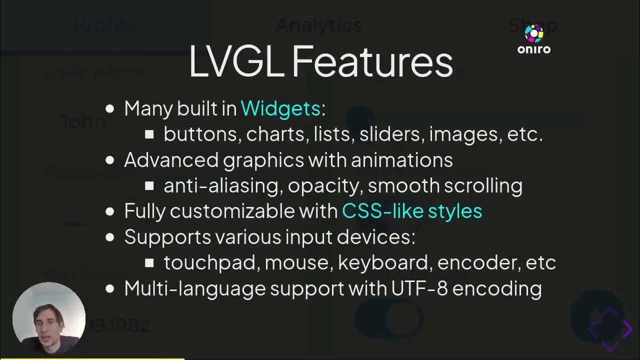 LVGL: A versatile UI toolkit for MCU & CPU (Philippe Coval, Gabor Kiss-Vamosi) - YouTube