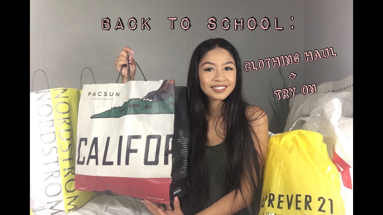 Back To School: Clothing Haul + Try On | Daisy Solano - YouTube