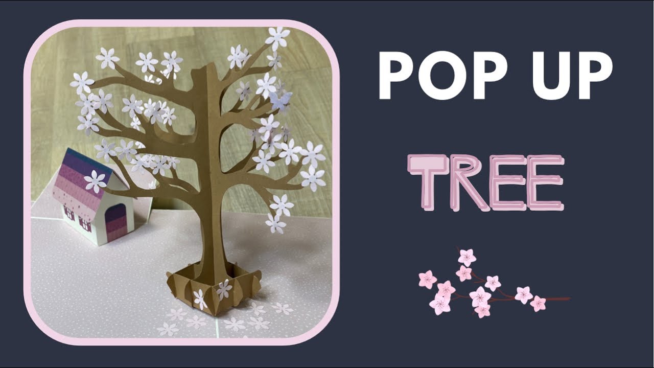 Pop Up Tree with House | Scrapbook Page | Tutorial - YouTube