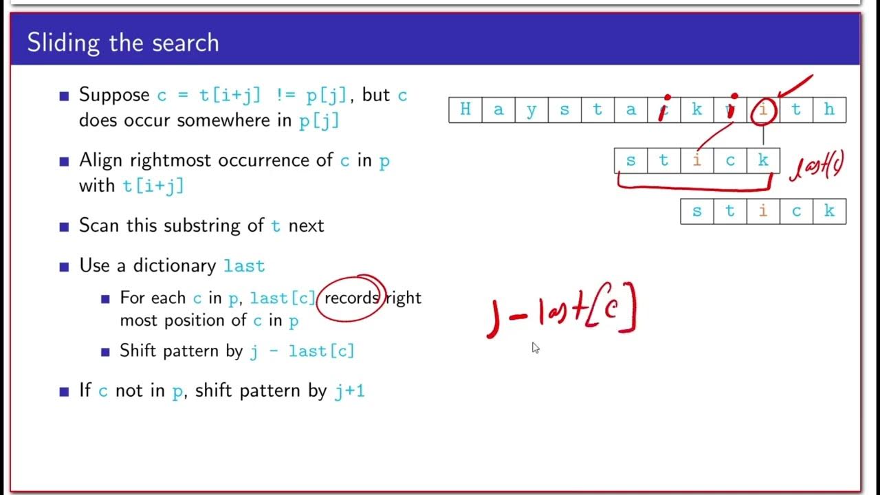 PDSA l String Matching Boyer Moore Algorithm Week 10 l 10 2 Summary l Aman l 03 01 25 - YouTube