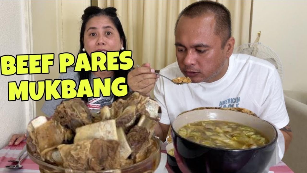 BEEF PARES w/ MAMI NOODLES Eating Show! | Fried Rice | Pinoy Foods ...