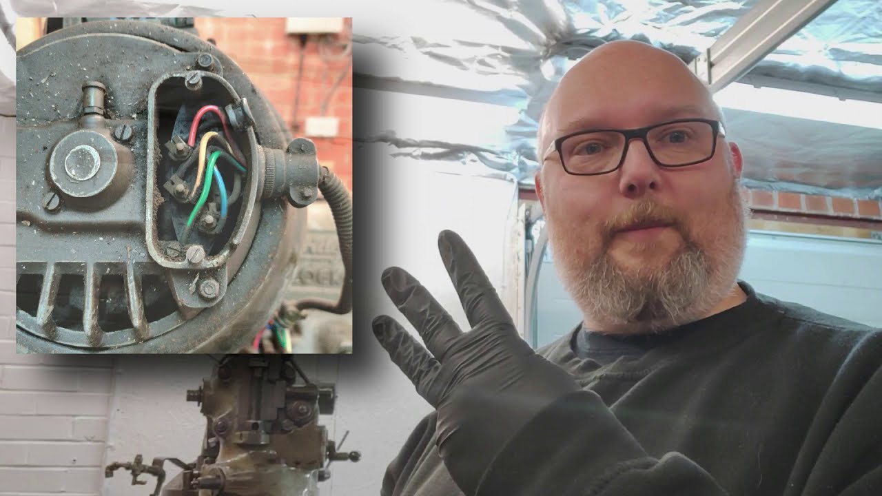 Bridgeport Motor Re-Wire Pt1 - THE BLUNDER! - YouTube