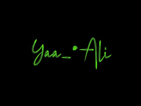 ❤️Ya Ali Rehem Wali | Ya Ali Madad Wali - Black Screen WhatsApp Status | Imraan Hashmi Song Status